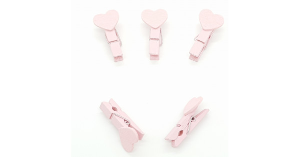 Kalp Desenli Poşet Mandalı Pembe