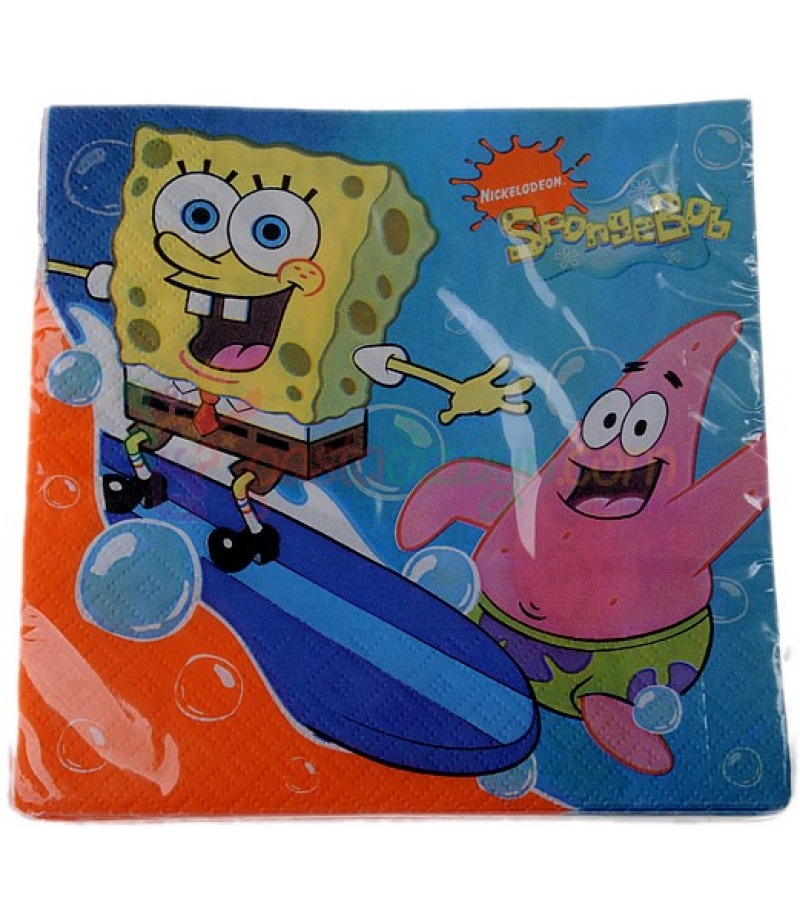 Sünger Bob Parti Peçeteleri Tabak, Bardak, Çatal, Bıçak, Kaşıklar ...
